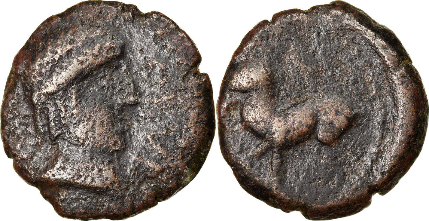 Semis Ist century BC Coin, Spain, Obulco, Bronze VF(20-25) | MA-Shops