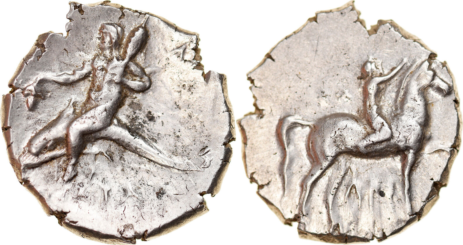 Stater 281-272 BC Tarentum Coin, Calabria, Tarentum, Silver AU(50-53 ...