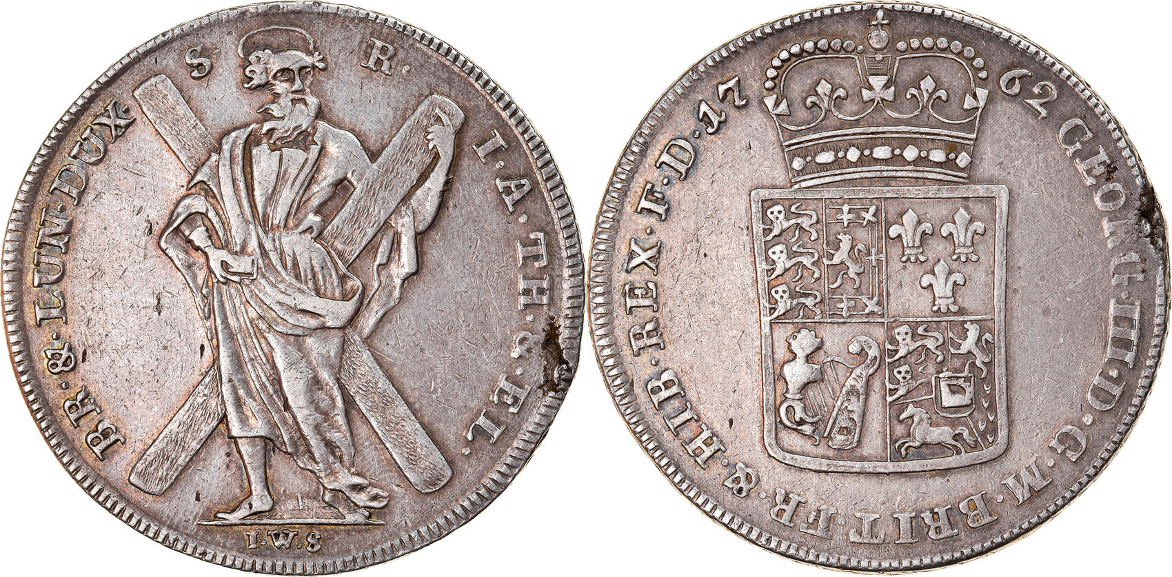 German States Thaler 1762 Coin, BRUNSWICK-LUNEBURG-CALENBERG-HANNOVER ...