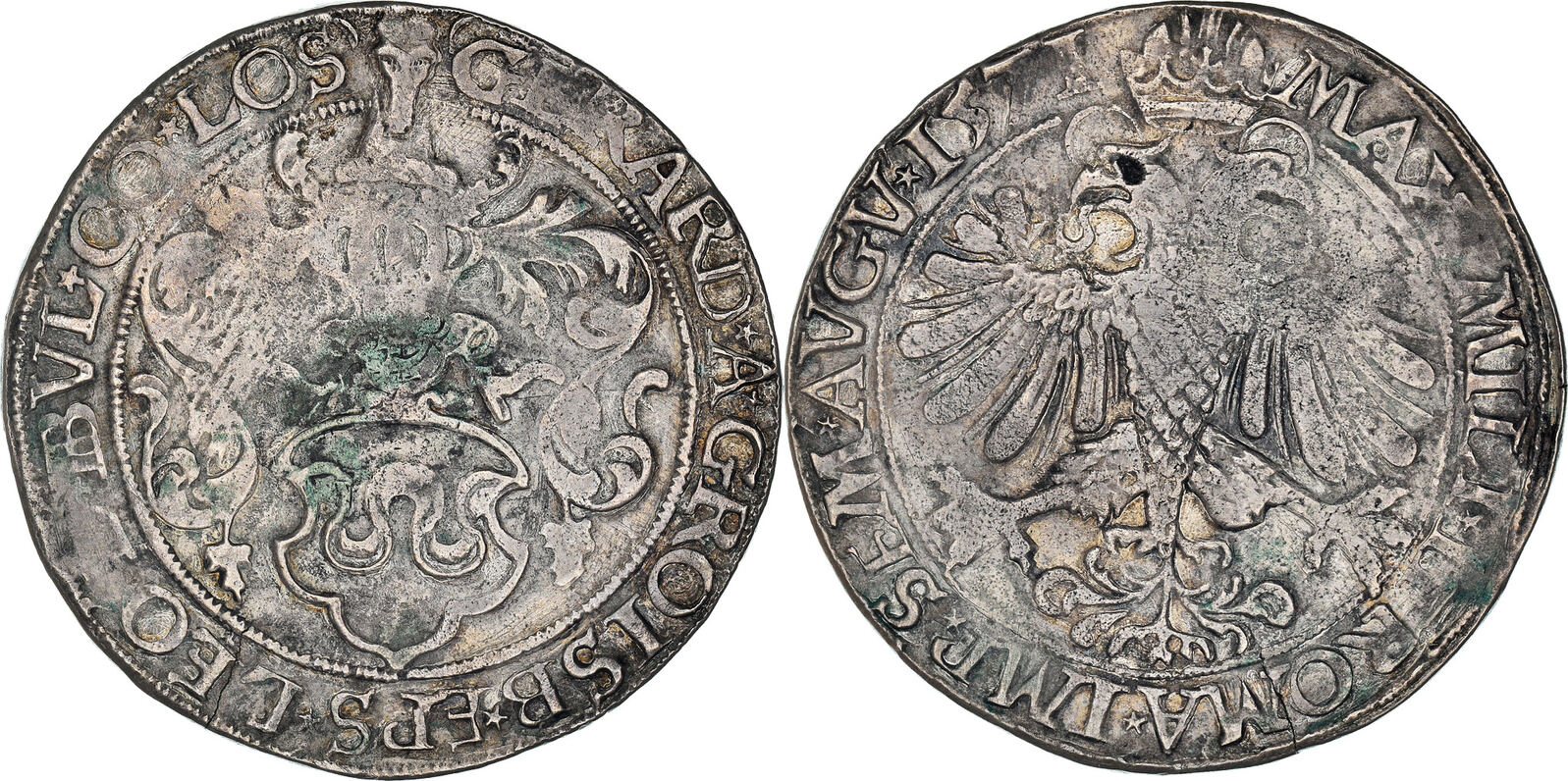 Belgium Daldre 1571 Liege Coin, Gerard De Groesbeeck, Liege, Silver EF ...