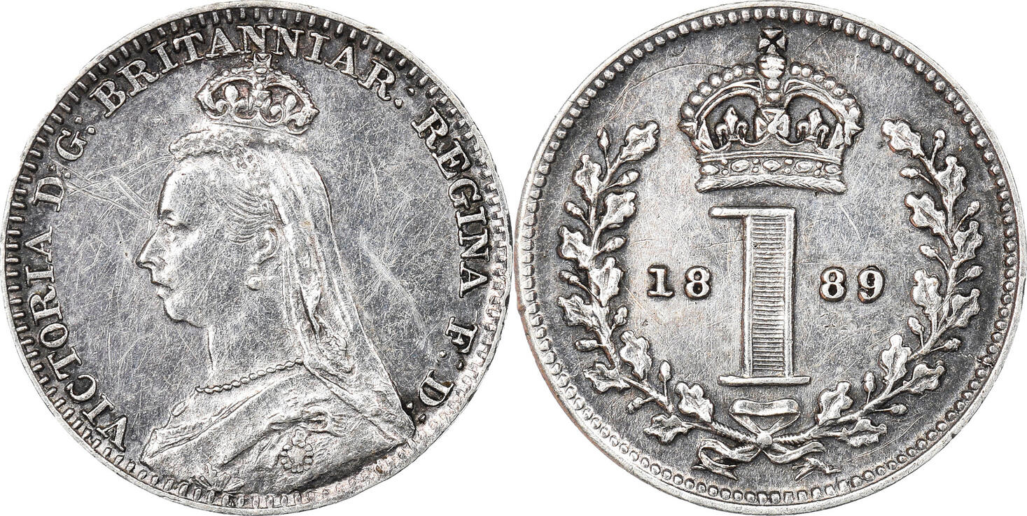Great Britain Penny 1889 London Coin, Victoria, London, Bronze, KM:755 ...