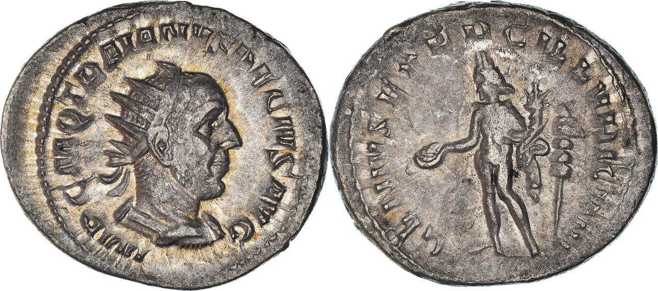 Antoninianus Coin, Trajan Decius, Rome, Silver, Cohen:64 AU(55-58) | MA ...