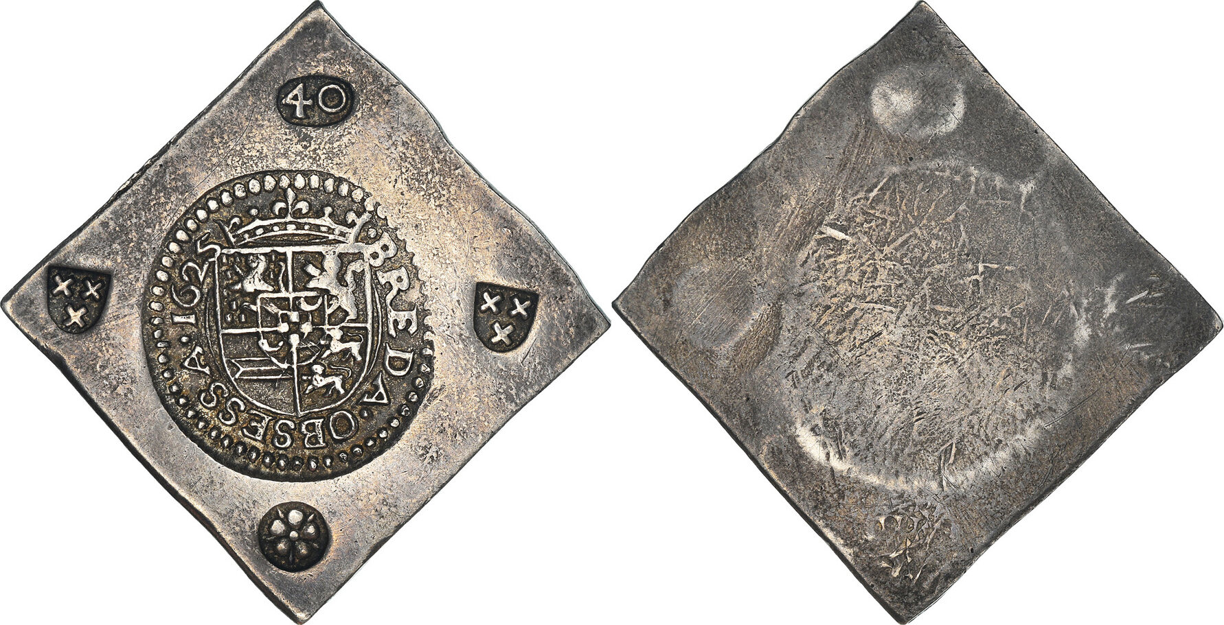 Dutch Republic 40 Stuiver 1625 BREDA Maurice of Nassau, Breda, Silver ...