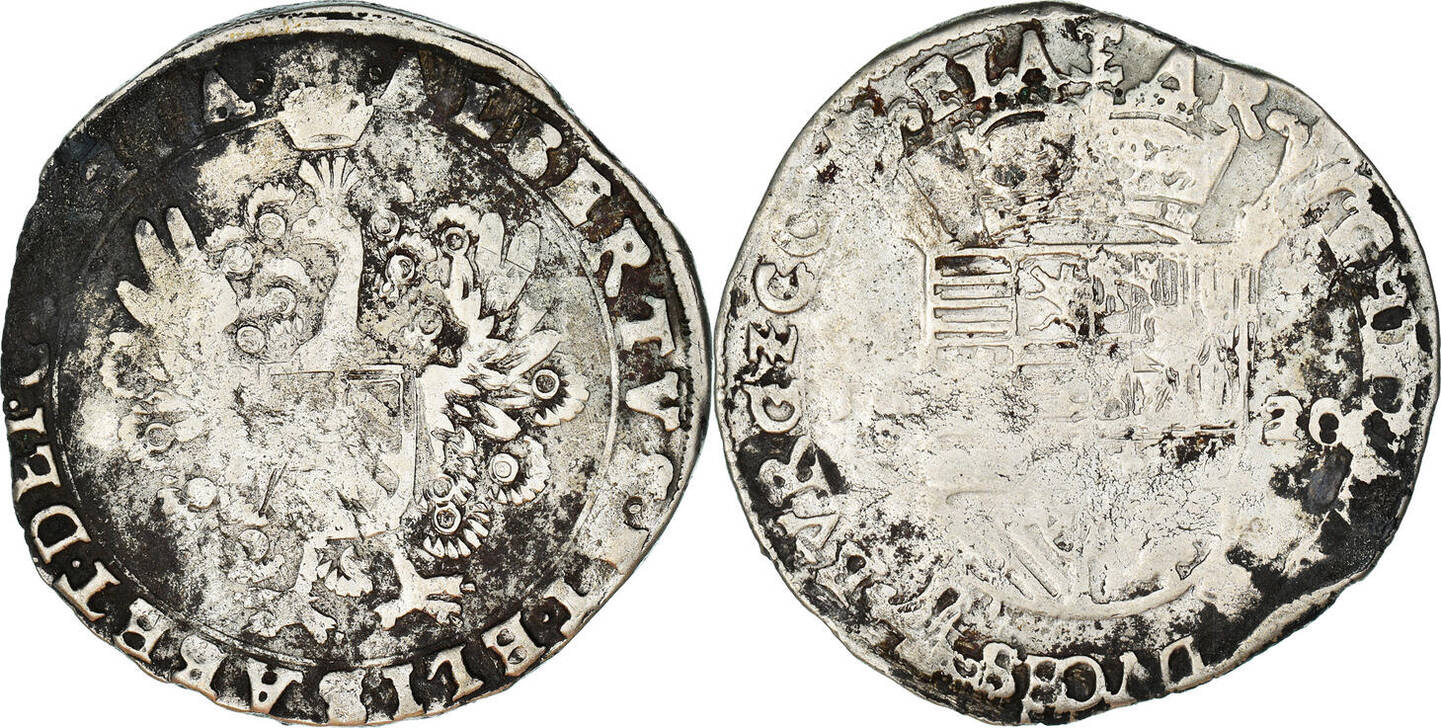 Spanish Netherlands 1620 Antwerp Coin, BRABANT, Albert & Isabella ...
