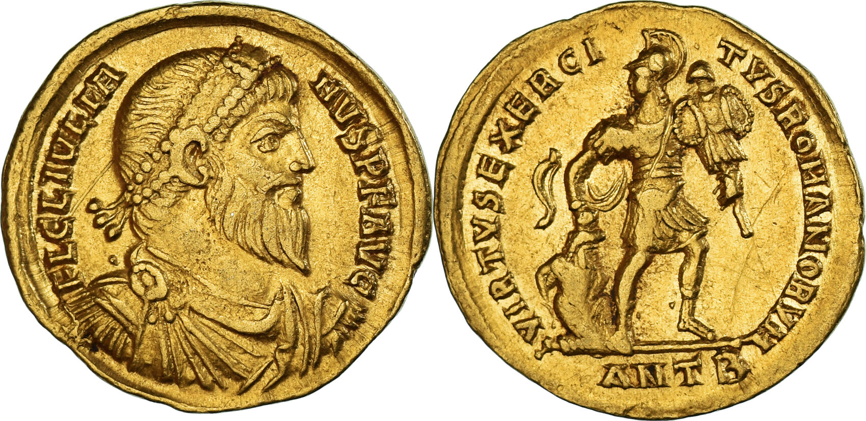 Solidus 361-363 Antioch Coin, Julian II, Antioch, Gold, RIC:VIII-201 AU ...