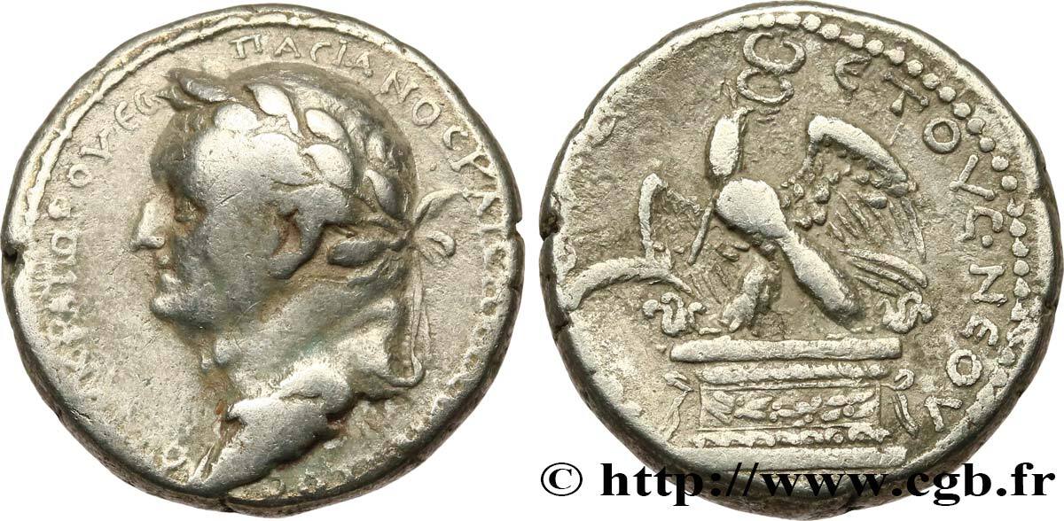 THE FLAVIANS (69 AD to 96 AD) Tétradrachme syro-phénicien VESPASIAN ...