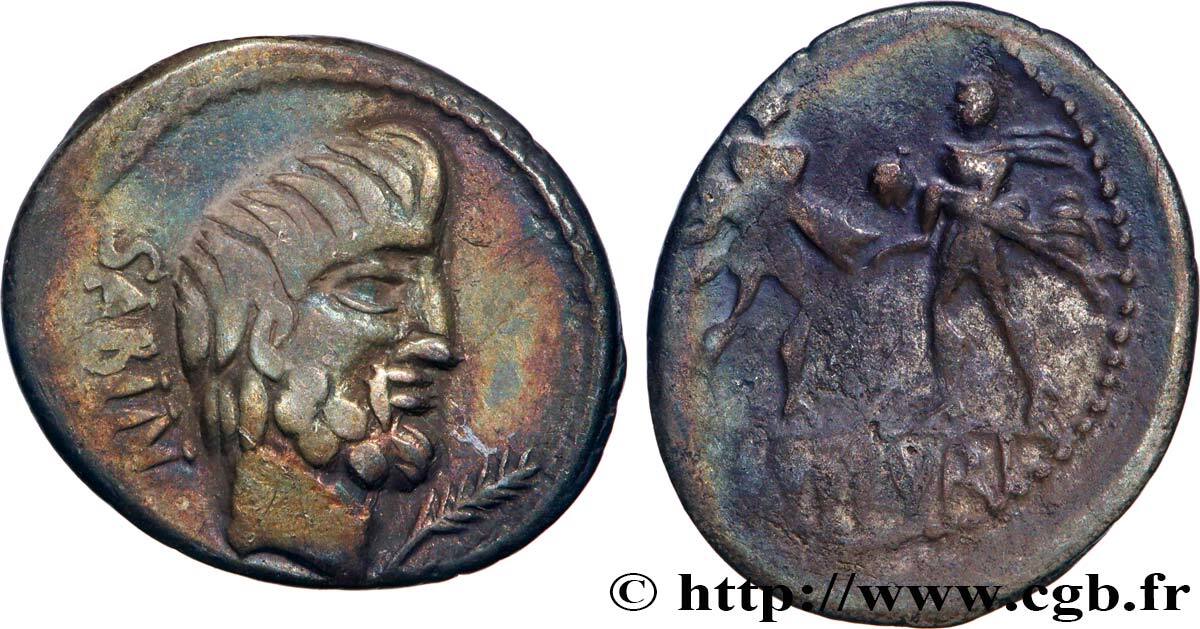 THE REPUBLIC (280 BC to 27 BC) Denier 89 BC. TITURIA Rome 89 AC. (20 ...