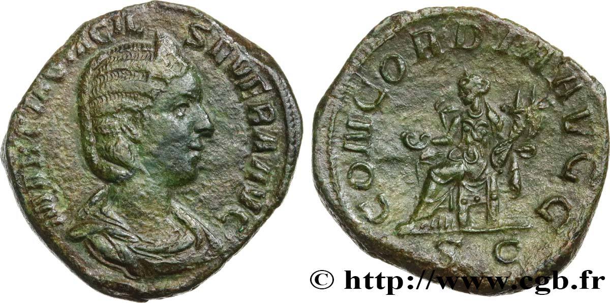 THE MILITARY CRISIS(235 AD to 284 AD) Sesterce OTACILIA SEVERA Rome 246 ...