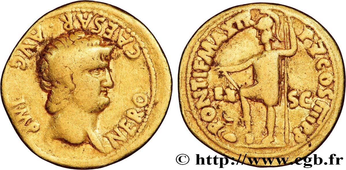 THE JULIO-CLAUDIANS (27 BC to 69 AD) Aureus NERO Rome 63-64 (19,5mm, 7 ...