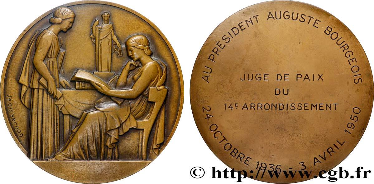 FRANCE Fonte, Au président Auguste Bourgeois, juge de pai JUSTICE 75 ...