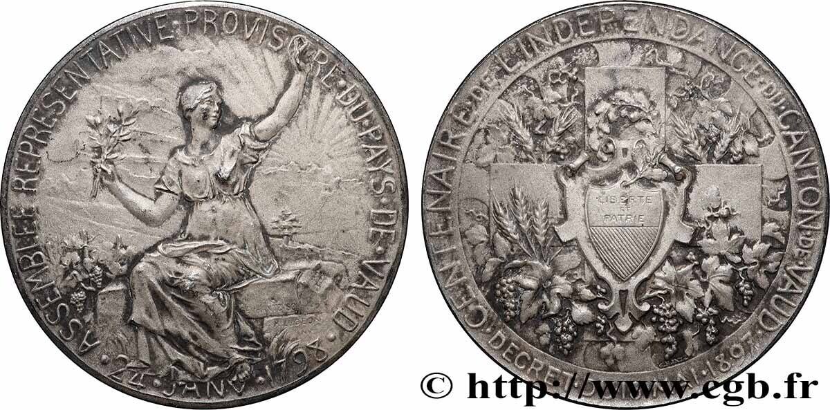 FRANCE Médaille, Centenaire de l’indépendance du canton d SUISSE Suisse ...