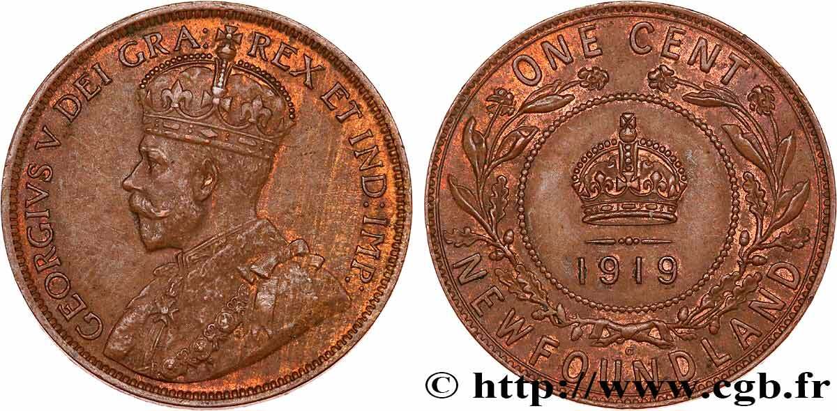 1 Cent Georges V NEWFOUNDLAND Ottawa 1919 (25,5mm, 5,69g, 12h) AU | MA ...
