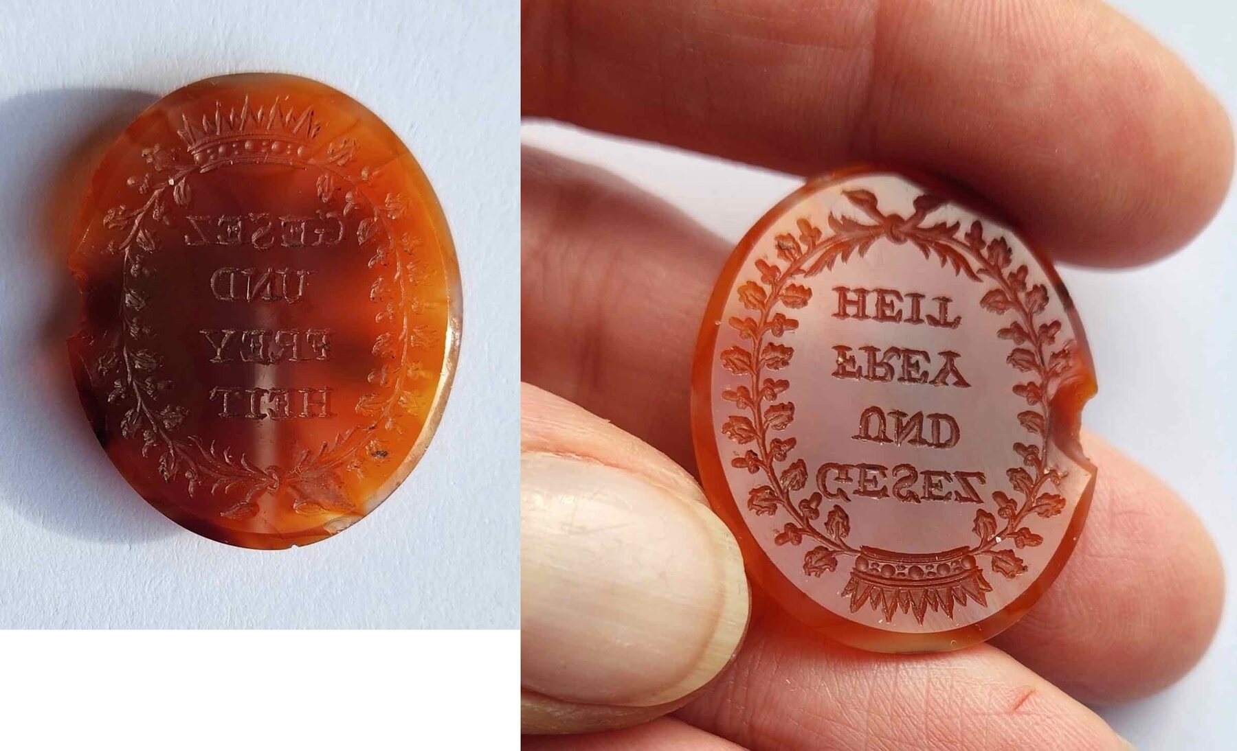 Large German revolutionary intaglio on carnelian | MA-Shops