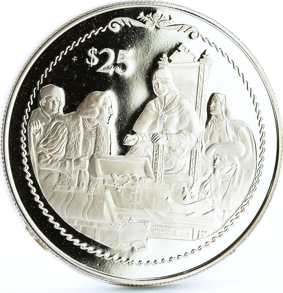 Virgin Islands (British) British Virgin Islands 25 dollars Queen ...