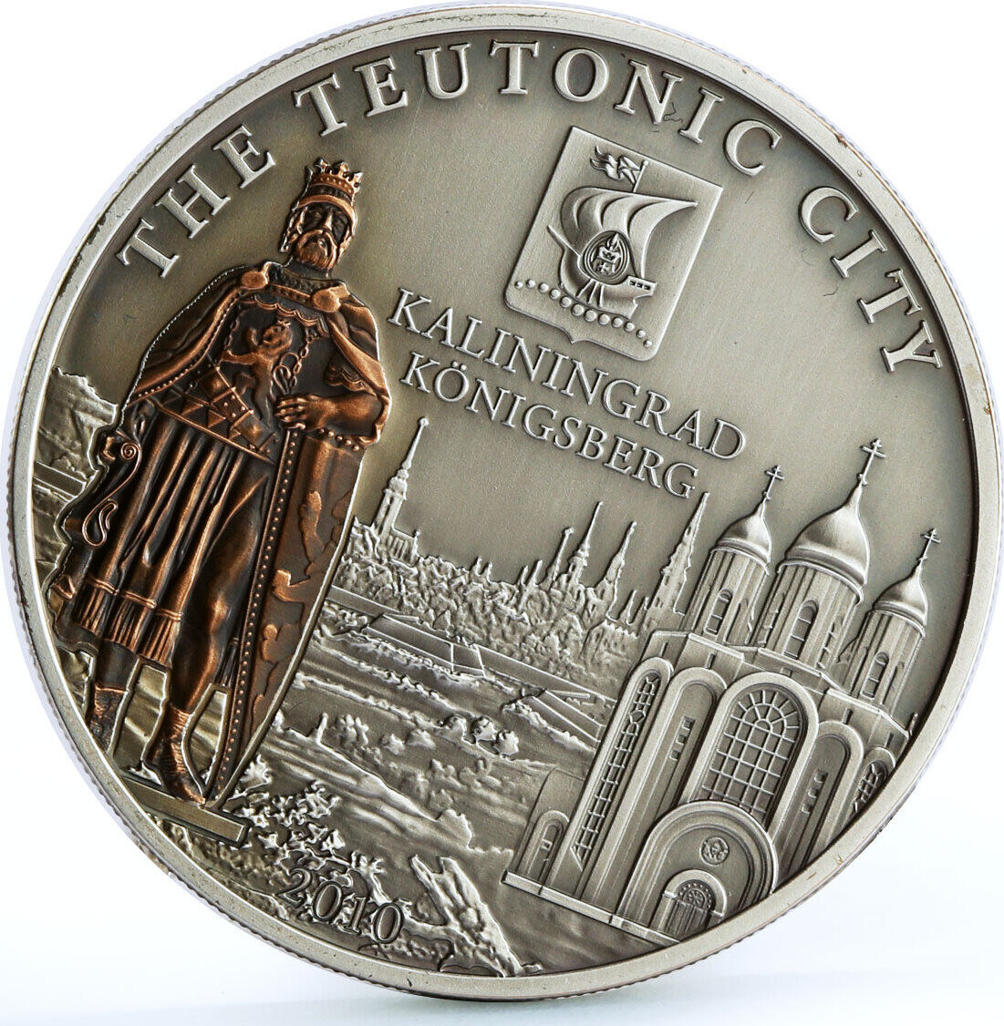 Cook Islands 5 dollars Hanseatic League Kaliningrad Konigsberg silver ...