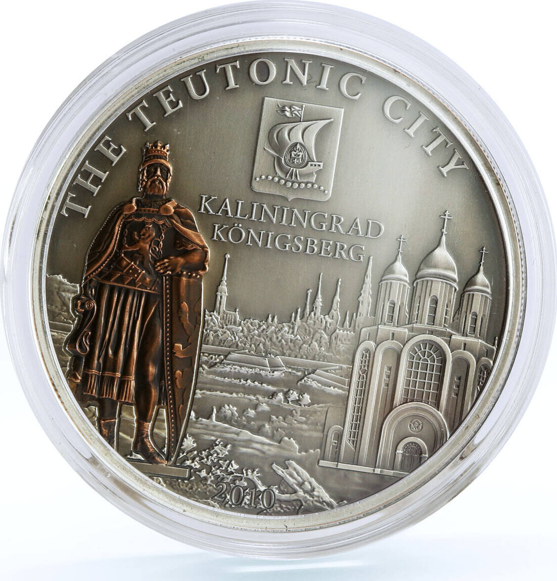 Cook Islands 5 dollars Hanseatic League Kaliningrad Konigsberg silver ...