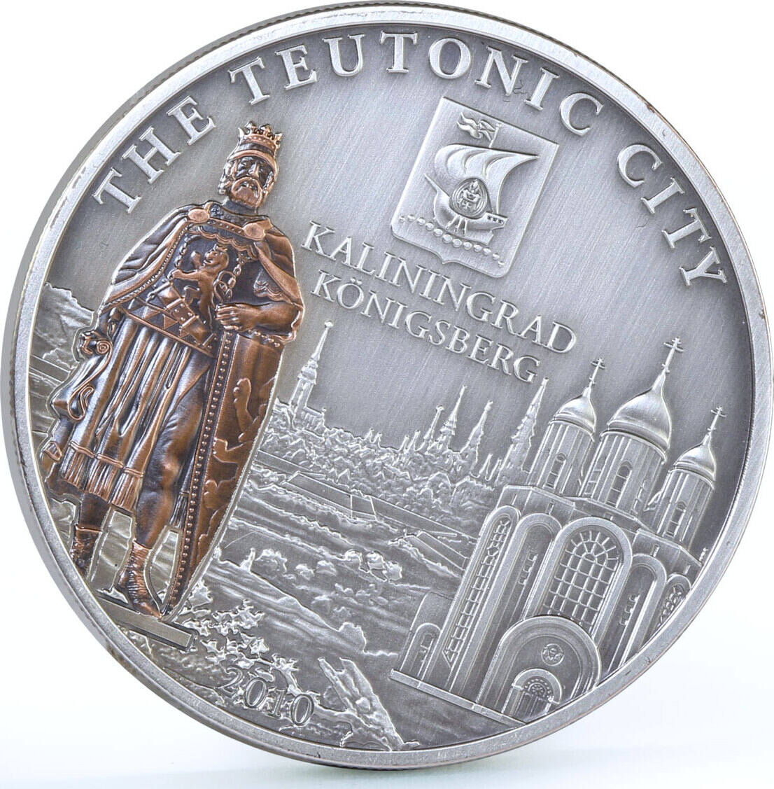Cook Islands 5 dollars Hanseatic League Kaliningrad Konigsberg silver ...