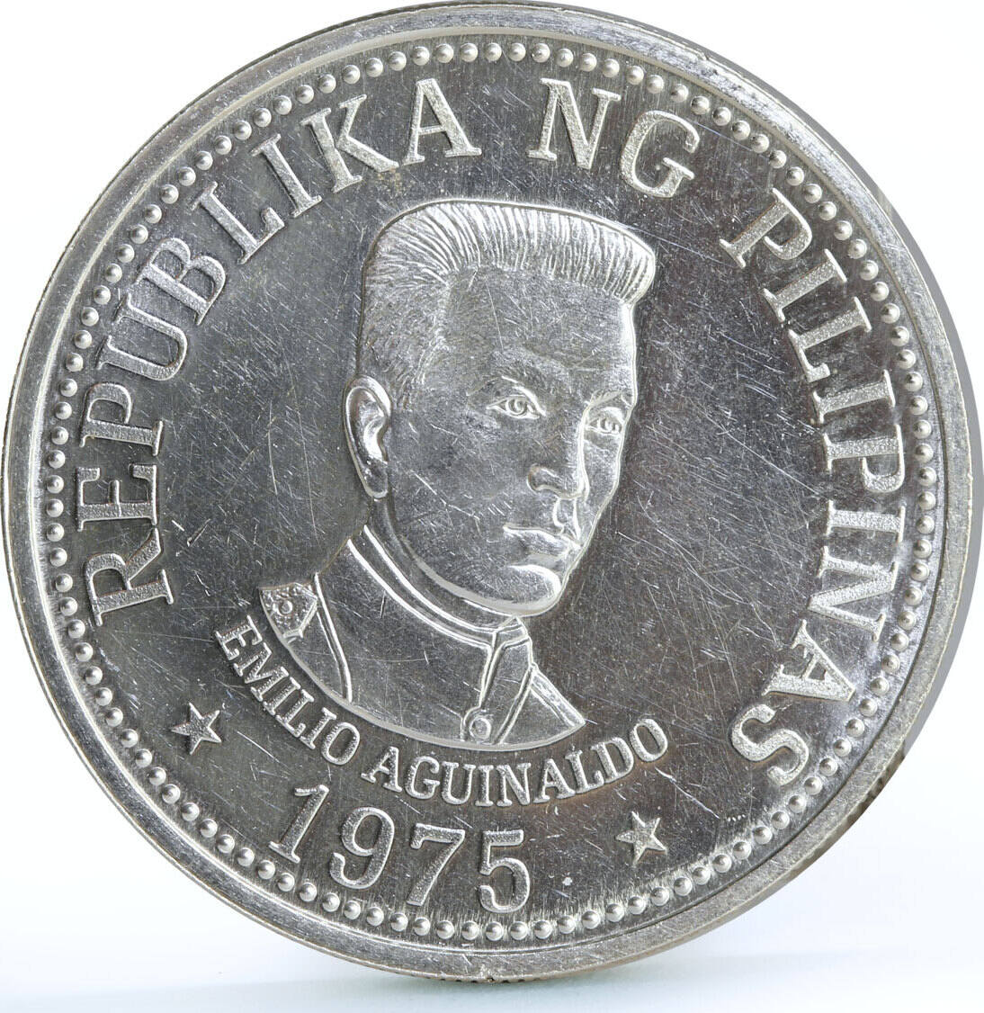 Philippines 25 piso 1st President Emilio Aguinaldo proof silver coin ...