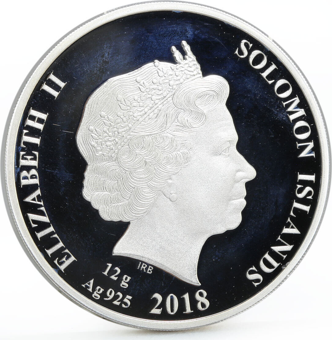 Solomon Islands 1 dollars Henry the Navigator series Caravel silver ...