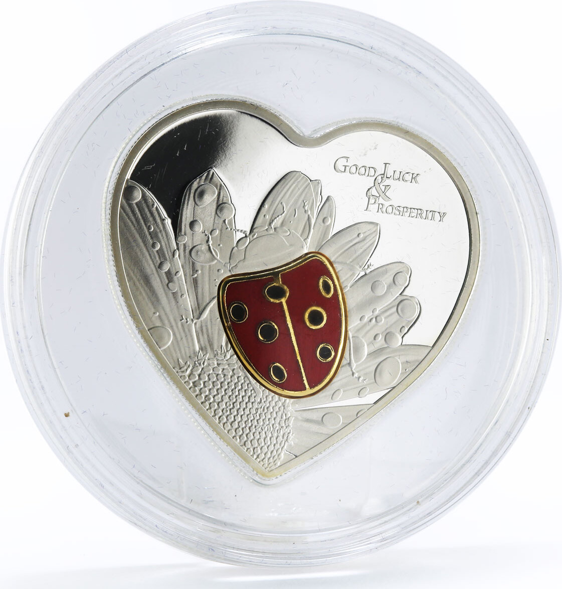 Palau 5 dollars Good Luck and Prosperity series Ladybug silver coin ...