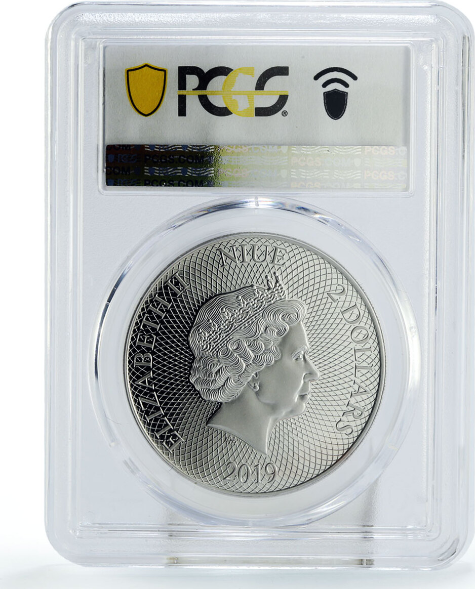 Niue 2 dollars Conservation Wildlife Walross Polar Fauna MS70 PCGS ...