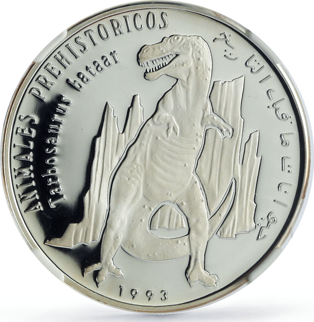 Saharawi Republic Saharawi 500 pesetas Prehistoric Animals Tarbosaurus ...