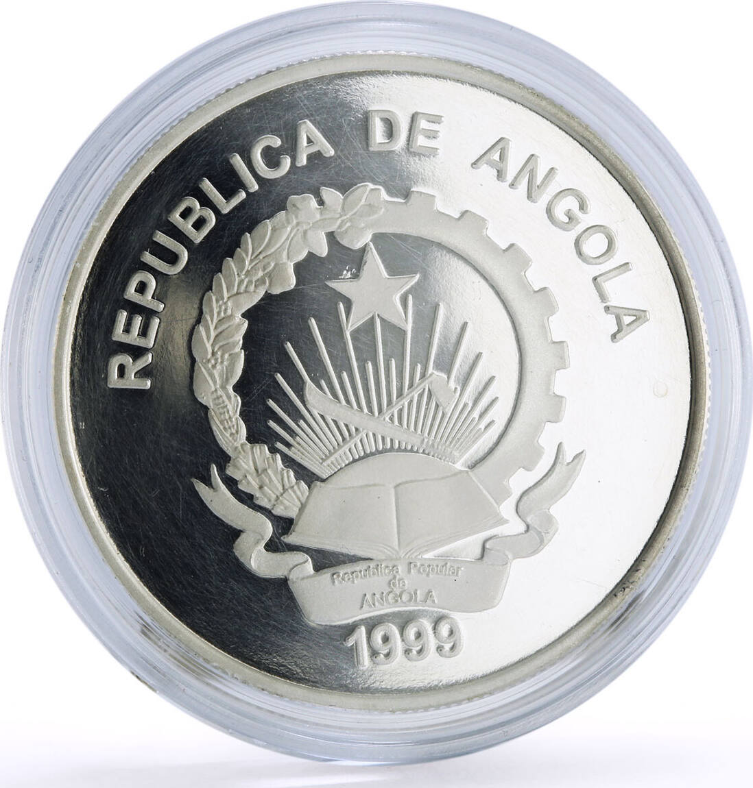 Angola 100 kwanzas Sydney Summer Olympic Games Opera House silver coin ...