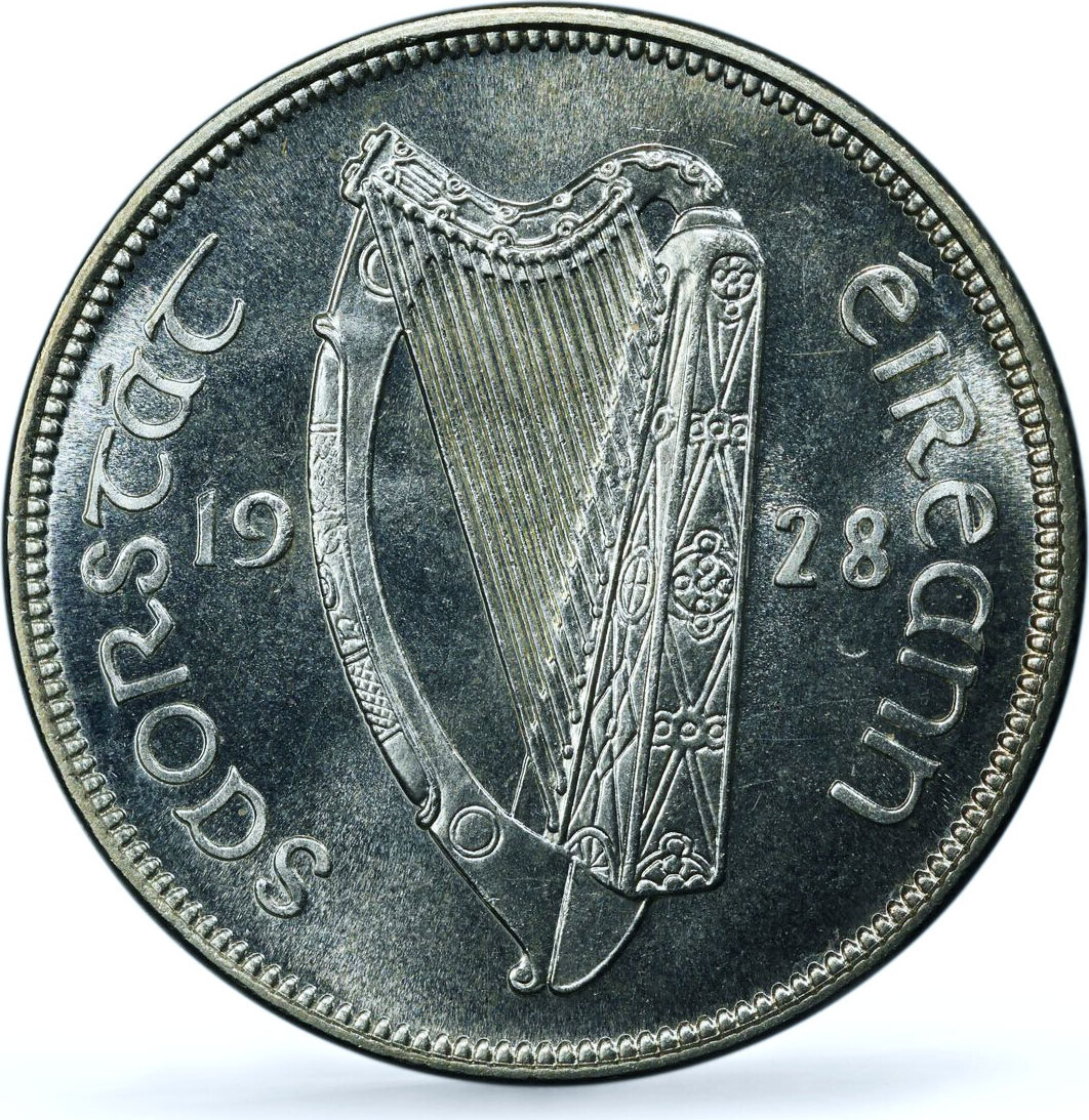 Ireland 1/2 crown 2Sh/6P Free State Coinage Horse PR65 PCGS silver coin ...