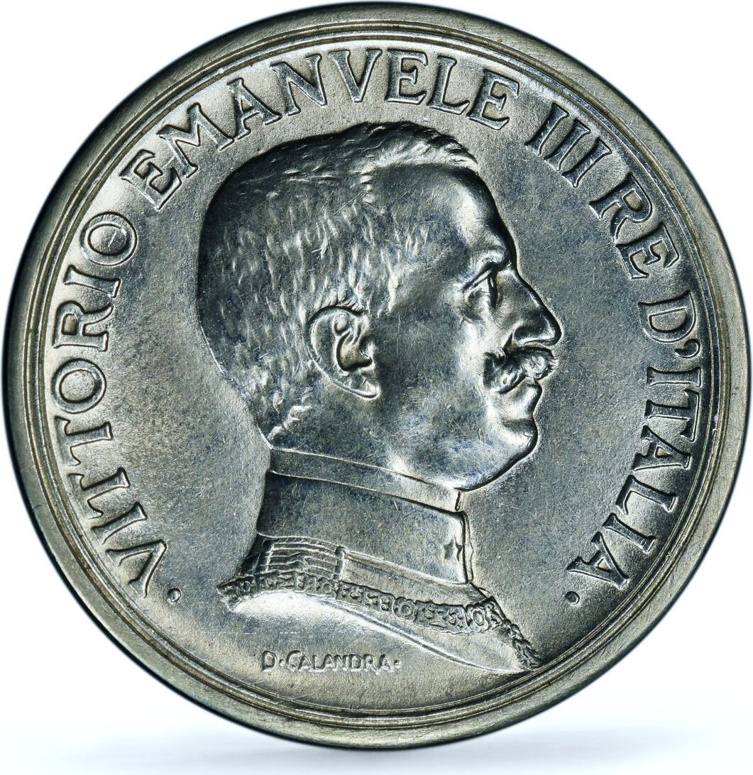 Italy 2 lire King Victor Emmanuel III Coinage KM-55 UNC PCGS silver ...