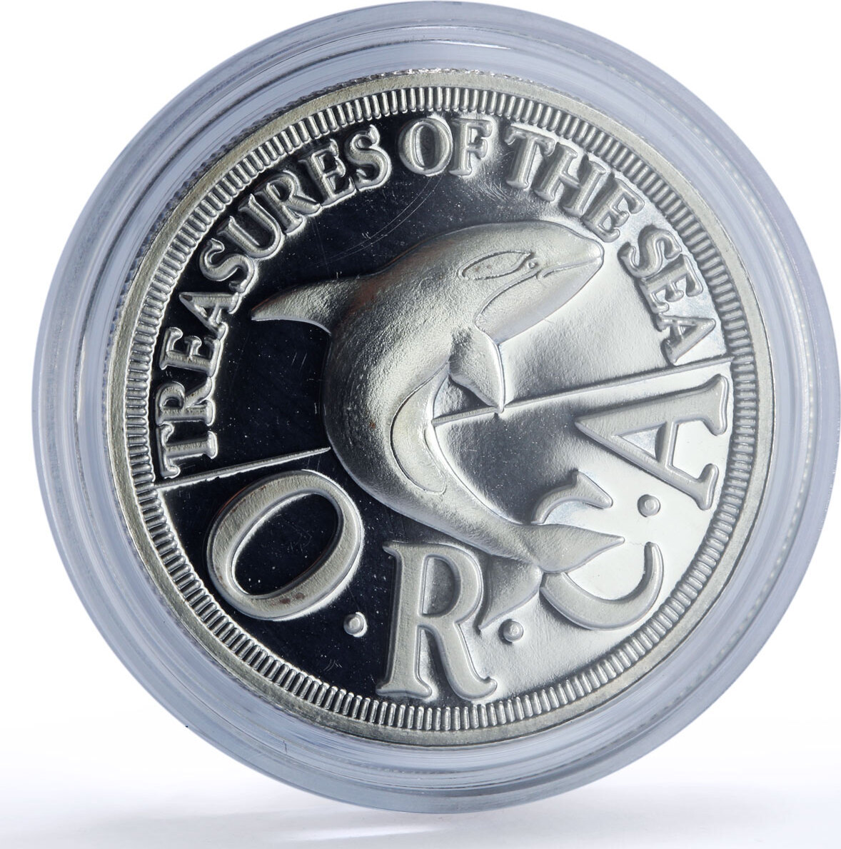 United Kingdom Sealand 25 cents Orca Whale Sea Treasures Quarter Dollar ...