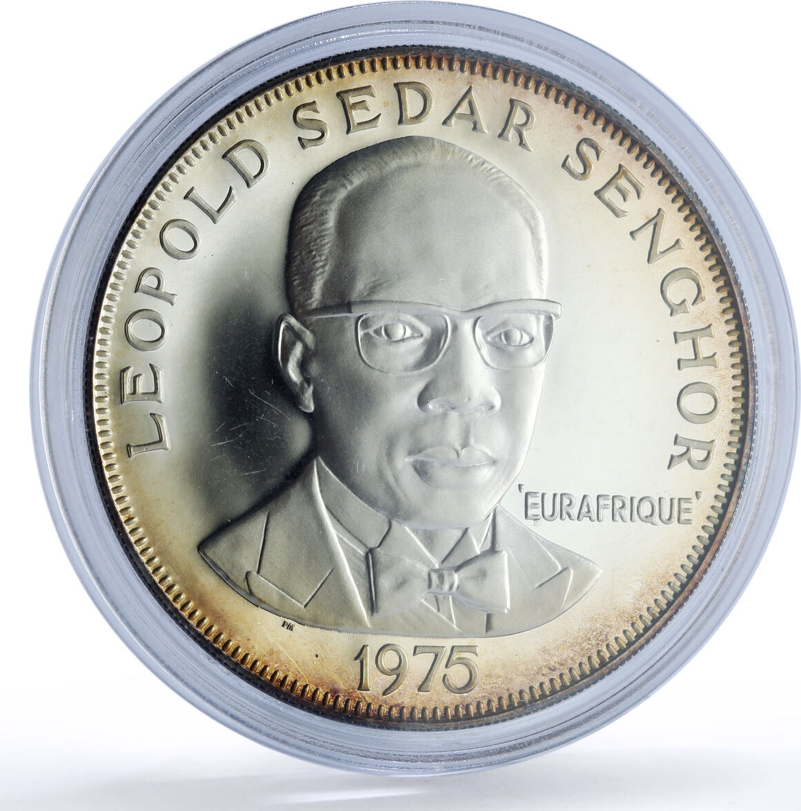 Senegal 150 francs Eurafrique Program Senghor Bird proof silver coin ...