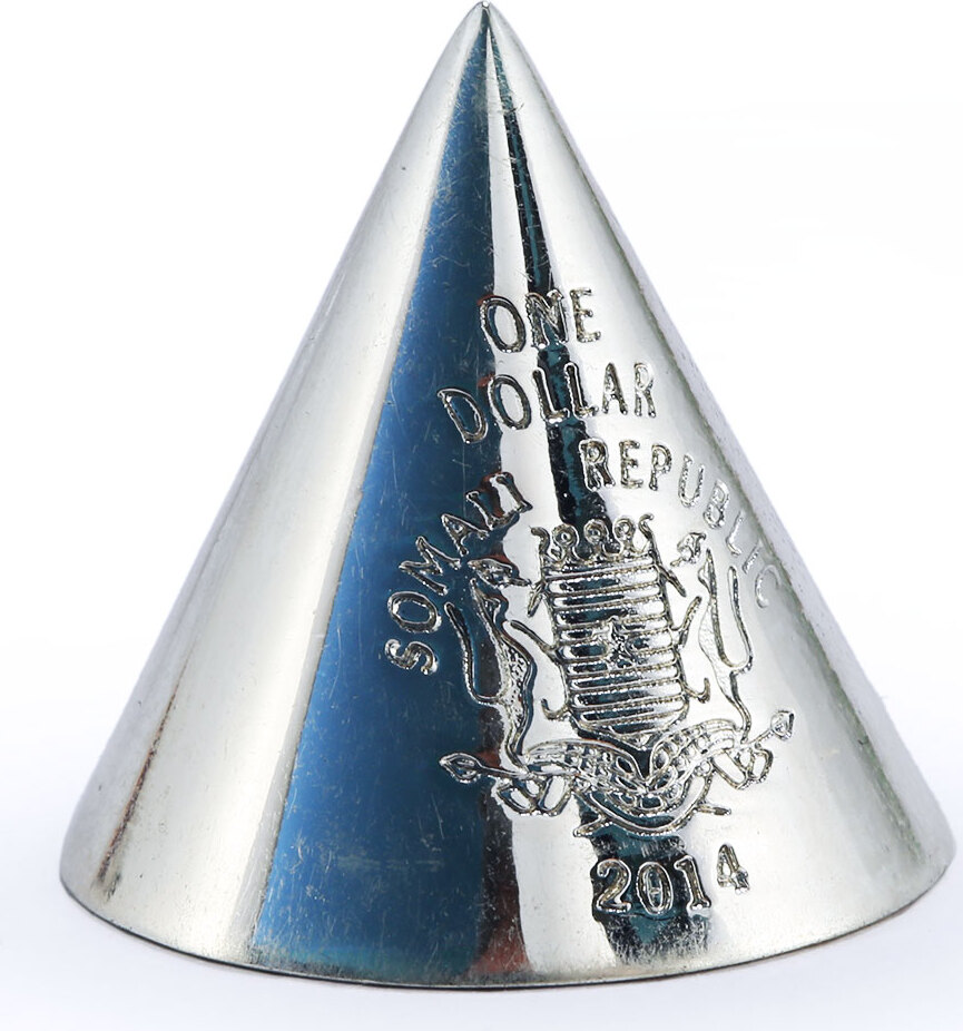 Somalia 1 dollar x 5 Cone Cylinder Cube Sphere Pyramid Geometrical ...