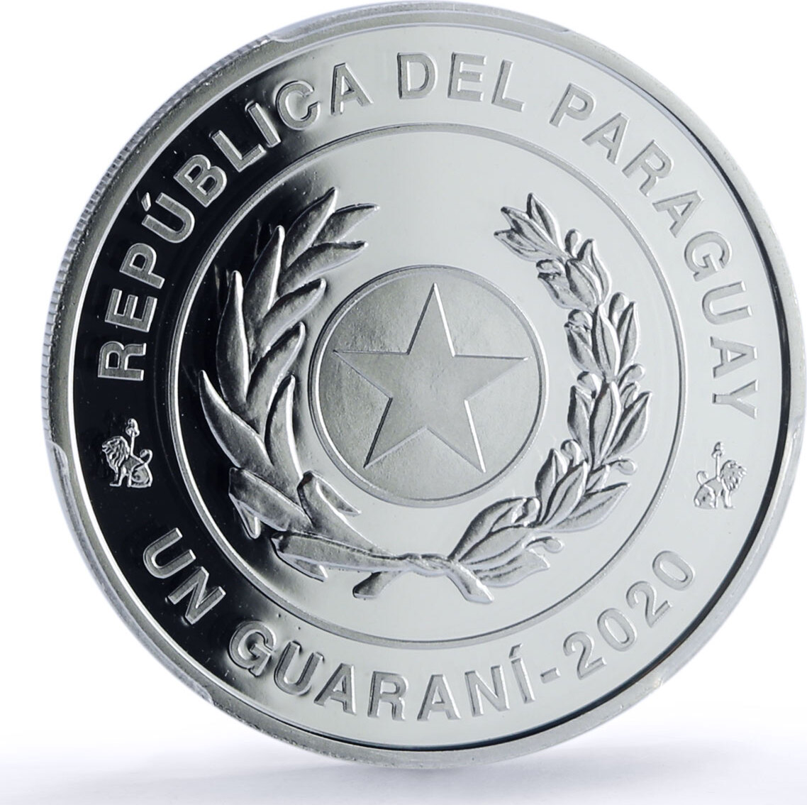 Paraguay 1 guarani Battle Cerro Cora Horseman History PR69 PCGS silver ...