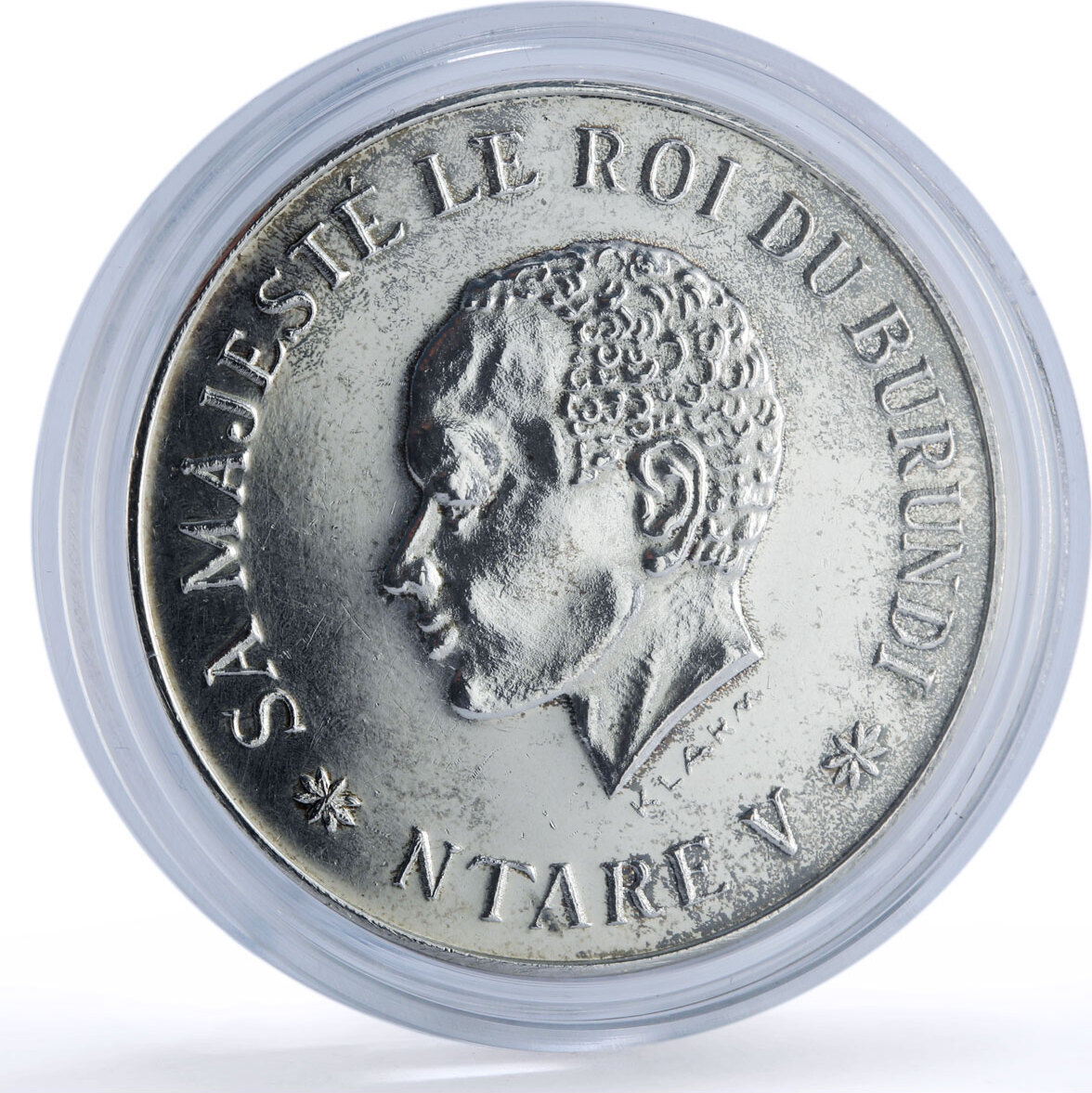 Burundi 500 francs King Ntare V Coronation History proof-like billon ...