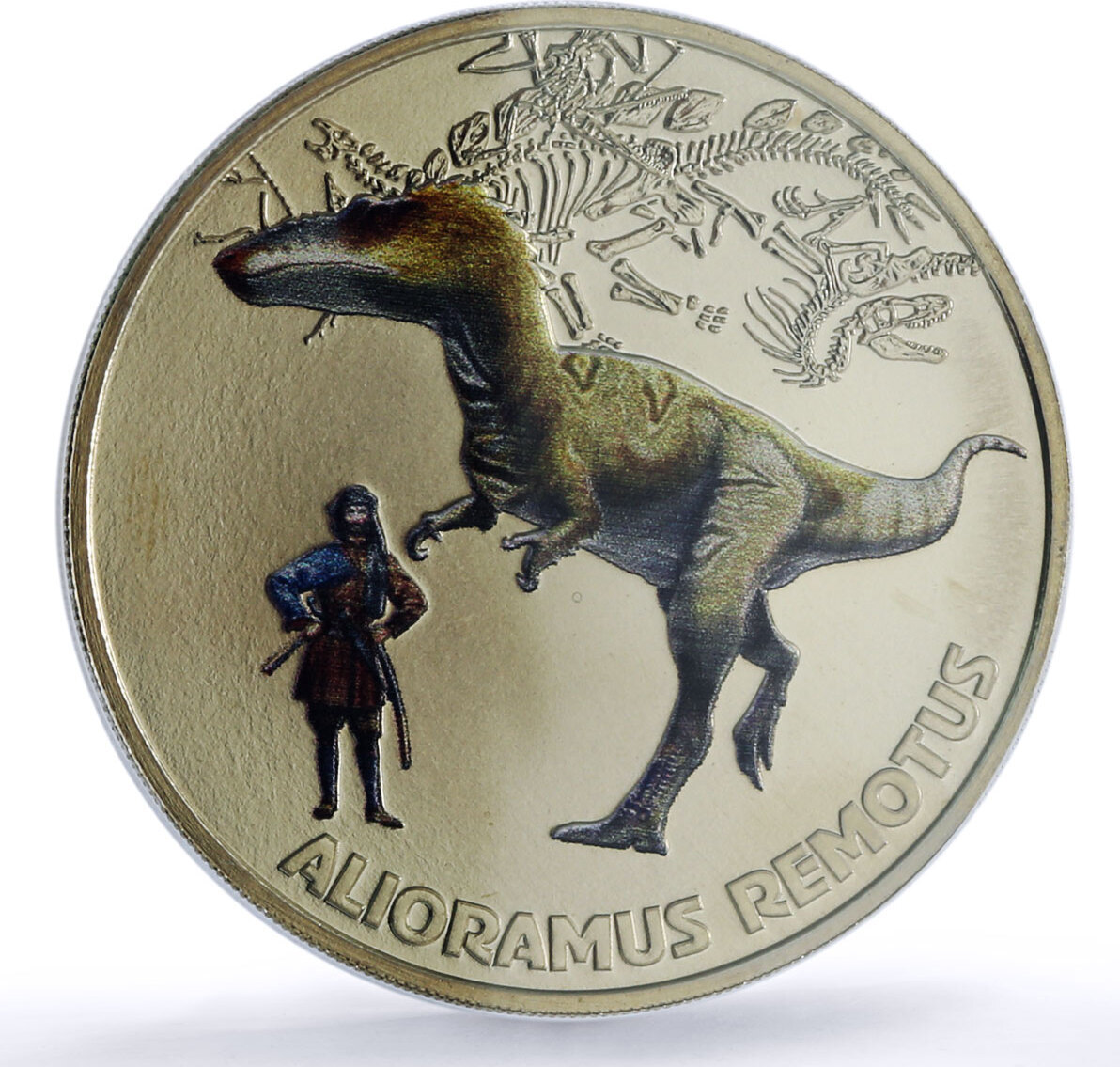 Abkhazia 3 apsar Alioramus Remotus Dinosaurs MS 69 PCGS nickel coin ...