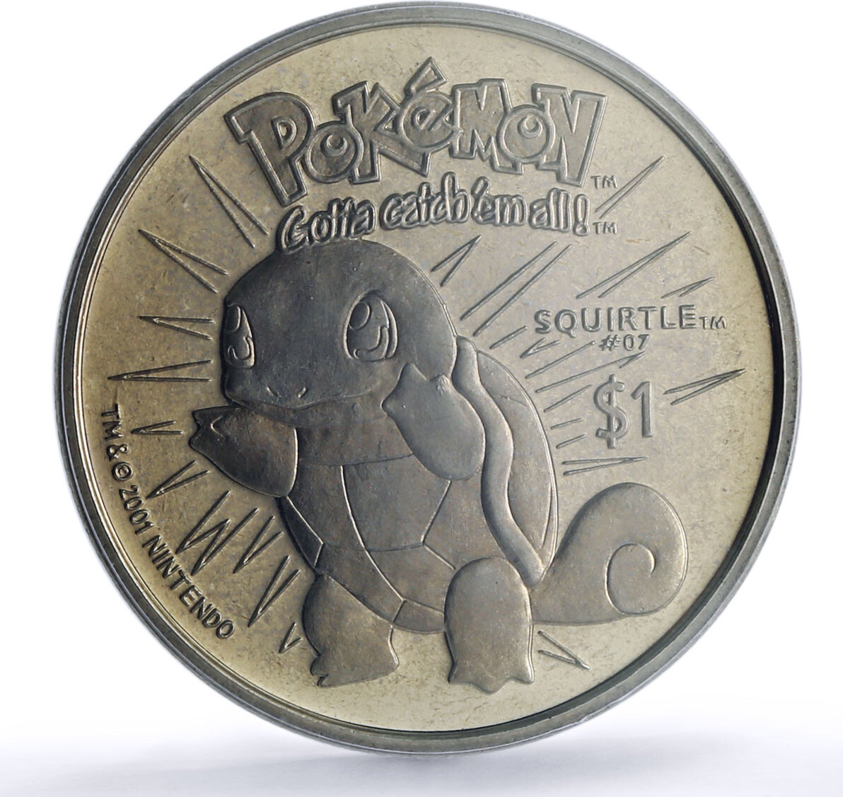 Niue 1 dollar Squirtle Pokemon Anime Cartoons MS 67 PCGS CuNi coin 2001 ...