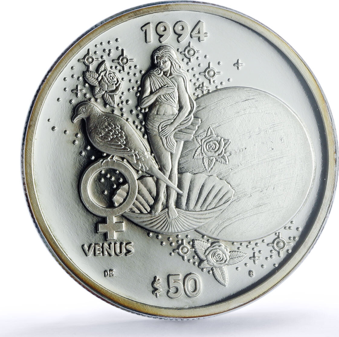 Marshall Islands 50 dollars Venus Solar System Space PR 68 PCGS silver ...