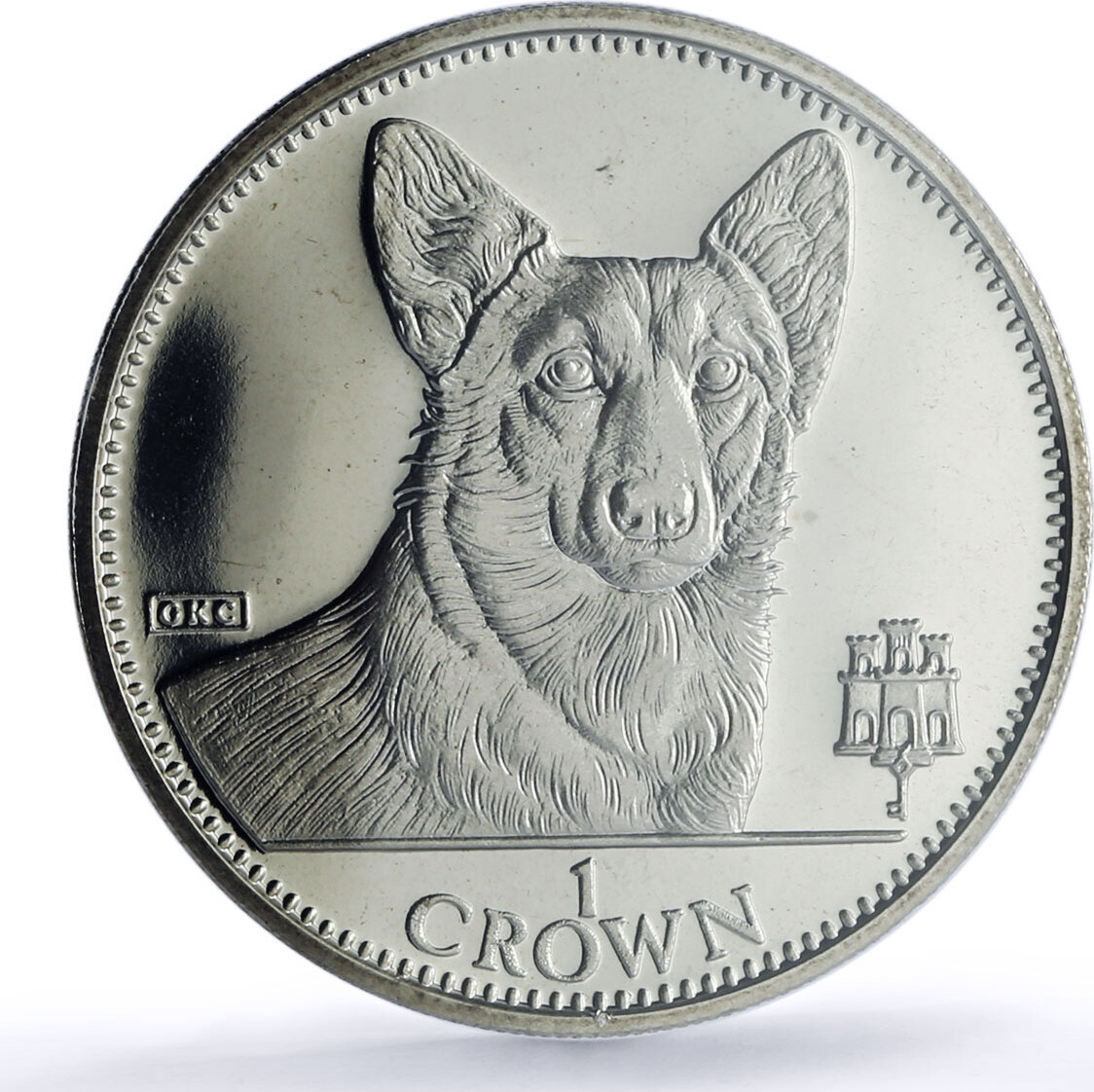 Gibraltar 1 crown Corgi Man Best Friends Dog MS 68 PCGS CuNi coin 1991 ...