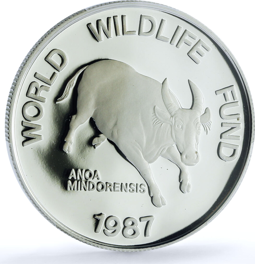 Philippines 200 piso Mindoro Buffalo KM-248 Bull WWF PR 69 PCGS silver ...