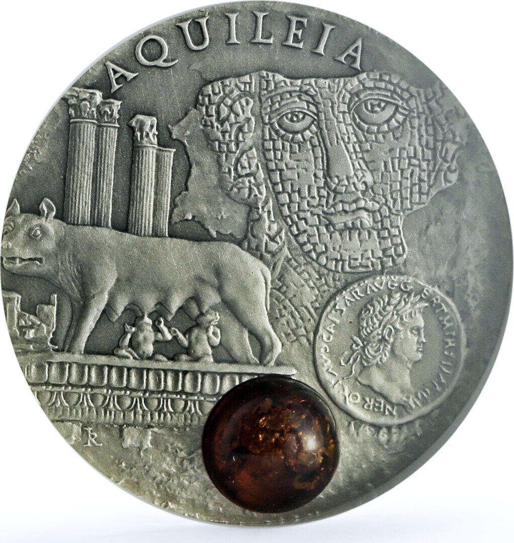Niue 1 dollar Aquileia KM-586 Amber Route City MS 70 NGC silver coin ...