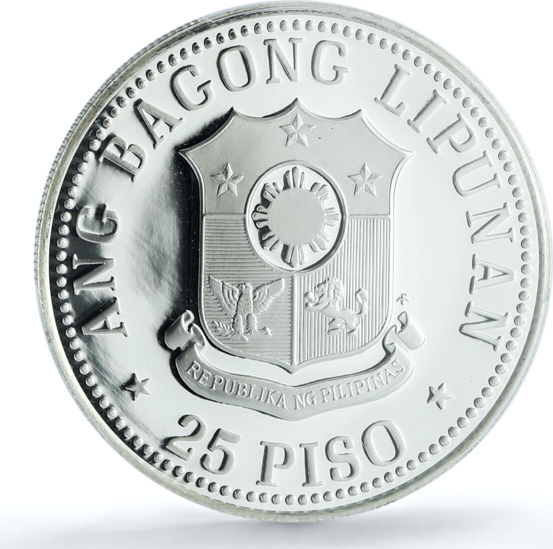 Philippines 25 piso Manuel Quezon KM-221 Monument PR 70 PCGS silver ...