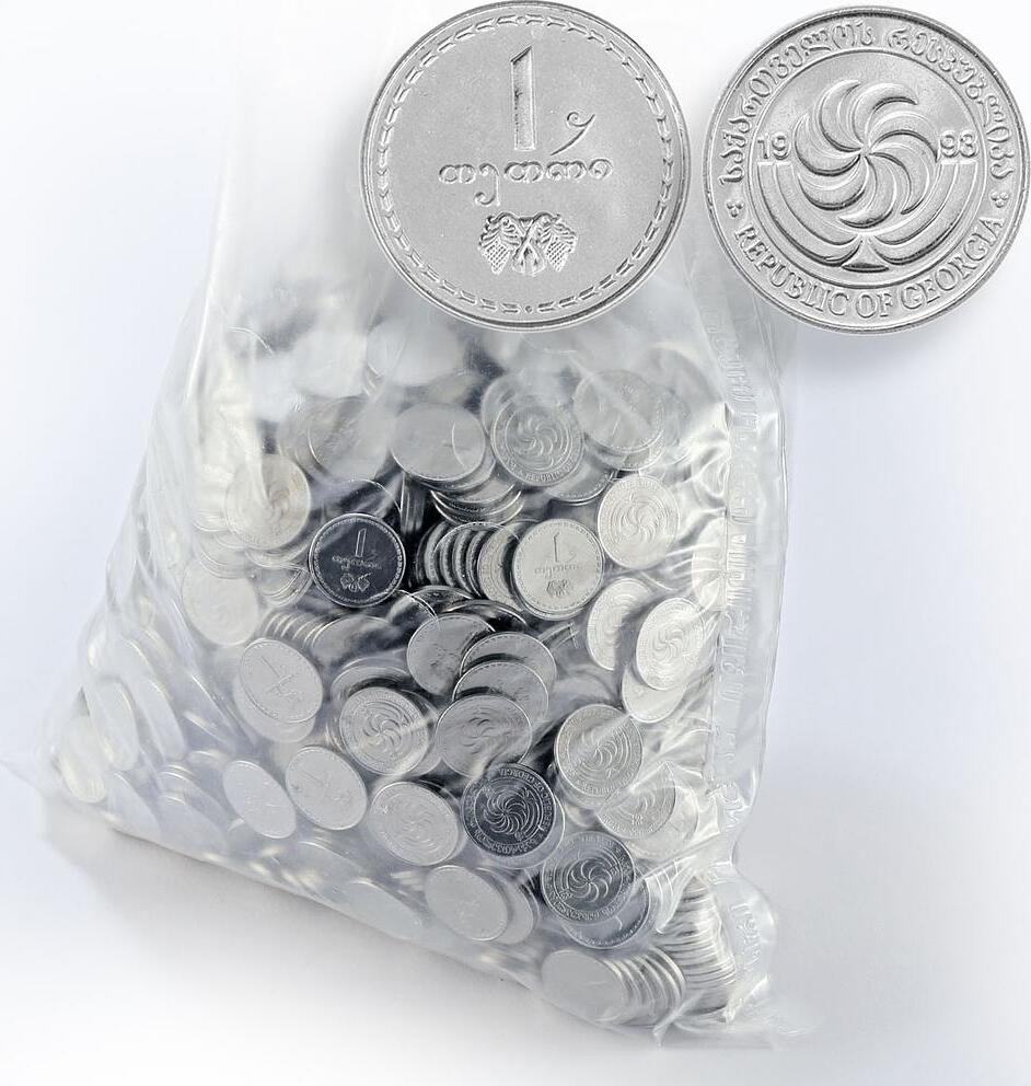 Georgia 1 tetri 2000 coins (20 lari) wholesale UNC coin 1993 | MA-Shops