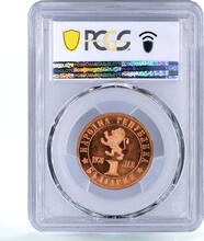 Bulgaria 1 lev April Uprising Against Turks PR68 PCGS bronze coin 1976 ...