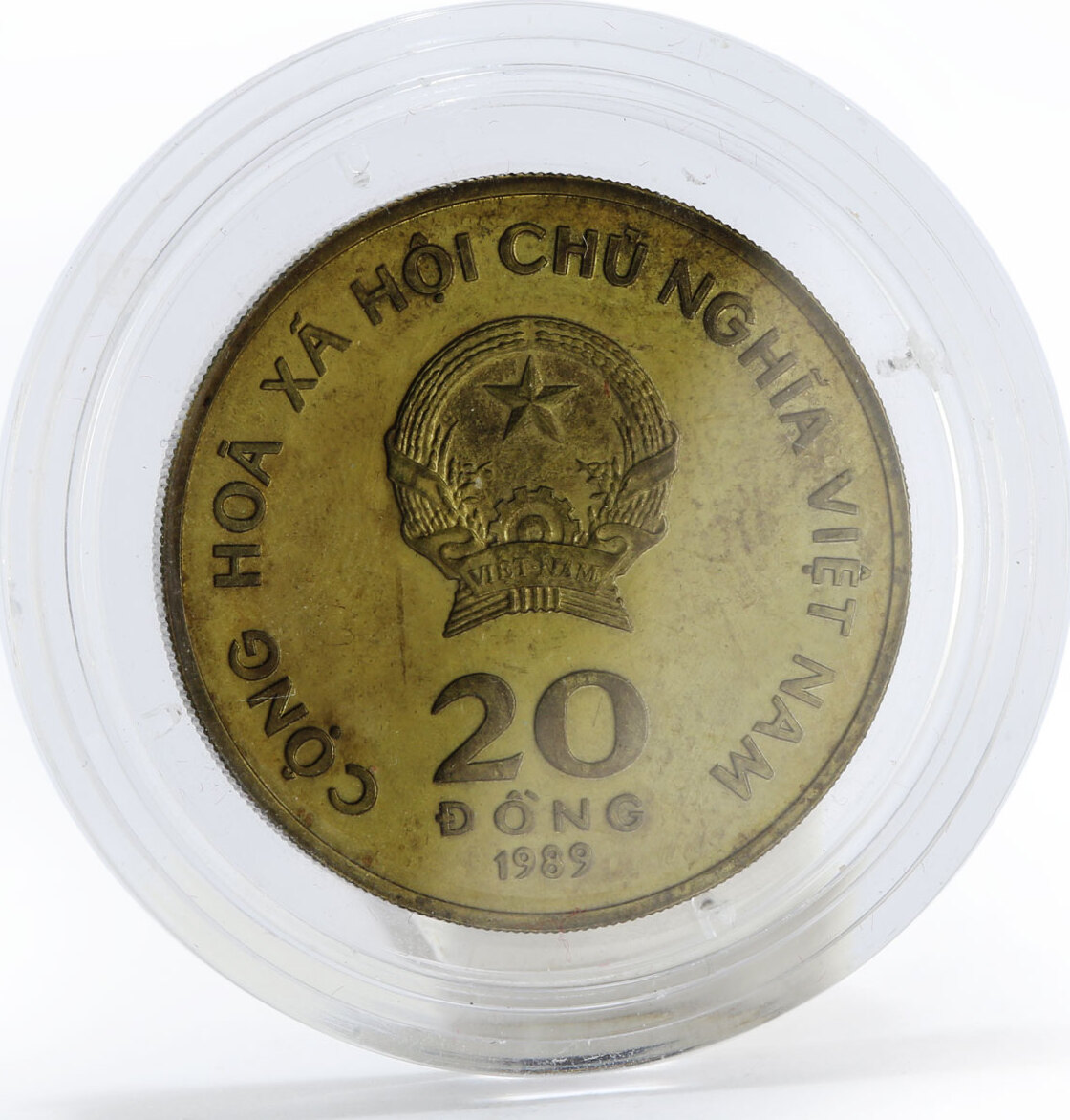 Vietnam 20 dong 100th Anniversary Birth of Ho Chi Minh PR65 PCGS brass ...