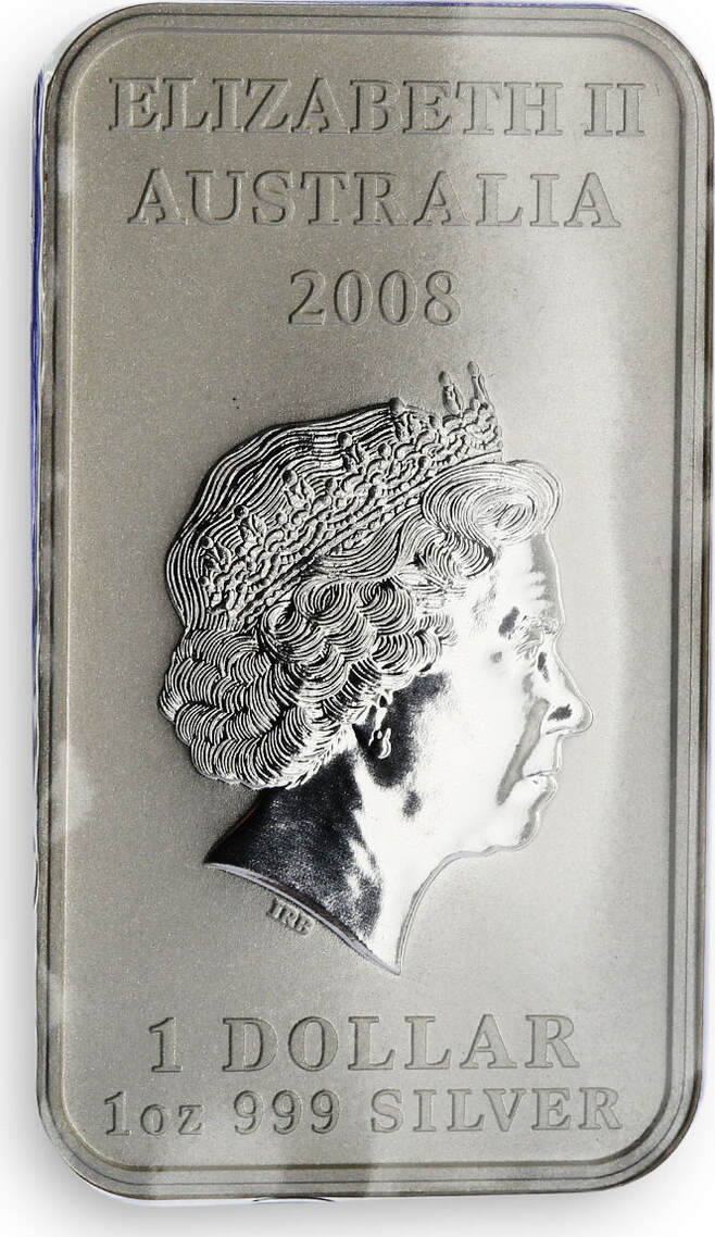 Australia 1 dollar Turtle Dreaming Series silver rectangular 1 oz coin ...