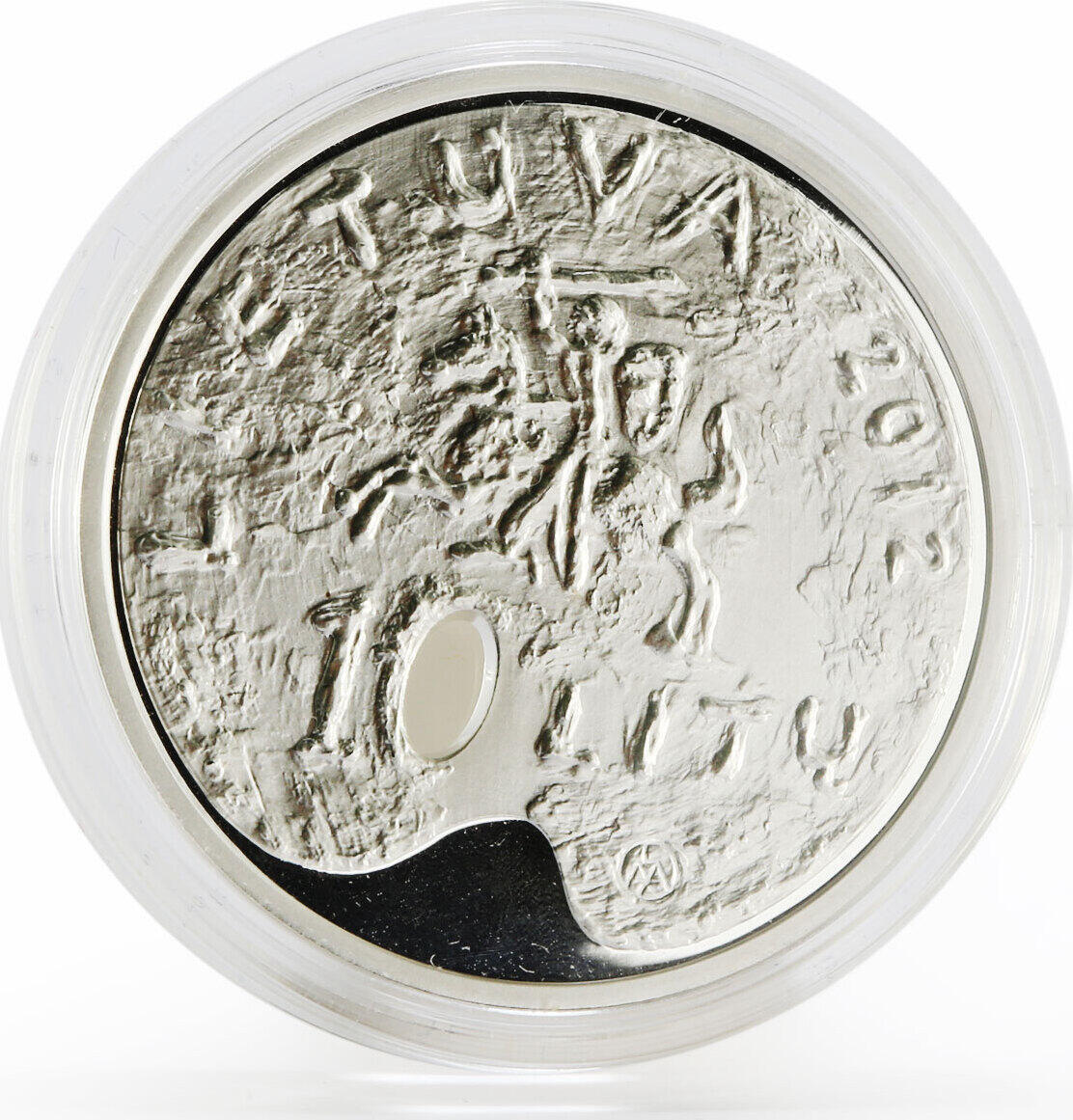 Lithuania 10 litu Lithuanian Culture series Fine Arts proof silver coin ...