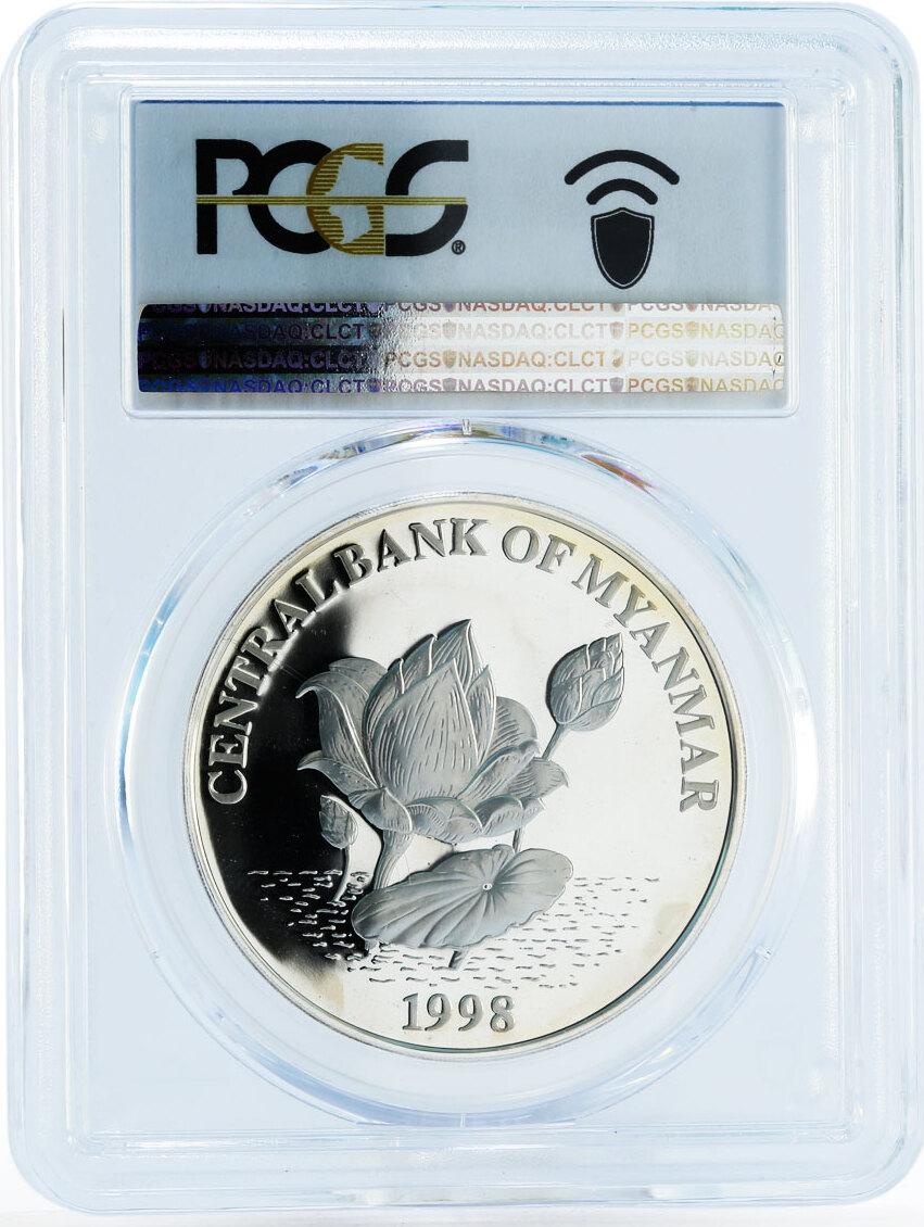 Myanmar (Burma) Myanamar 500 kyat Year of the Tiger PR68 PCGS colored ...