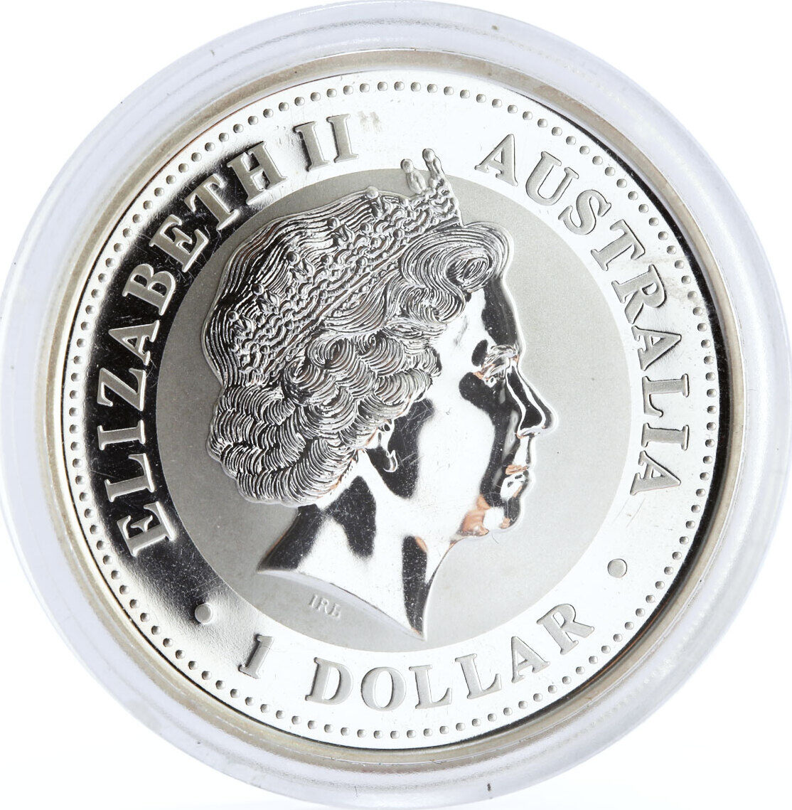 Australia 1 dollar Lunar Calendar I Year of Rooster gilded silver coin ...