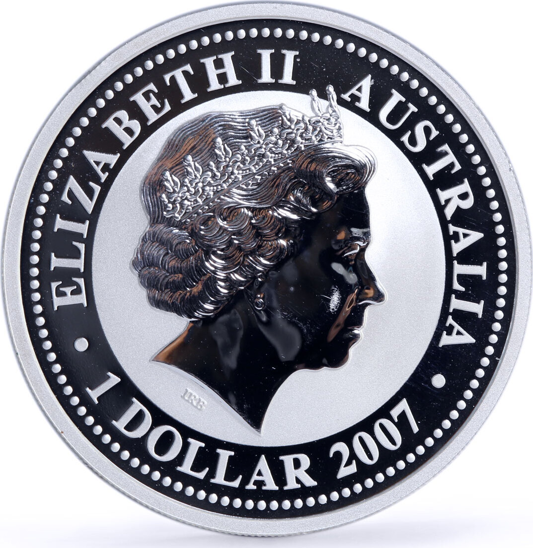 Australia 1 dollar Lunar Calendar I Year of the Ox gilded silver coin ...