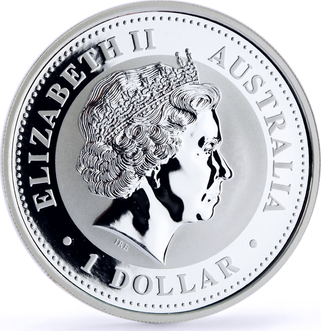 Australia 1 dollar Lunar Calendar I Year of the Snake gilded silver ...